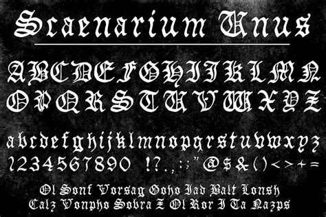 Scaenarium Unus Font By Martinsilvertant On Deviantart Old English