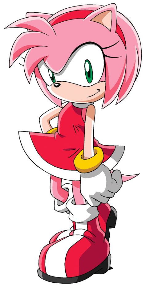 Amy Rose Standing Amy The Hedgehog Hammer Amy Rose Hammer Png Amy