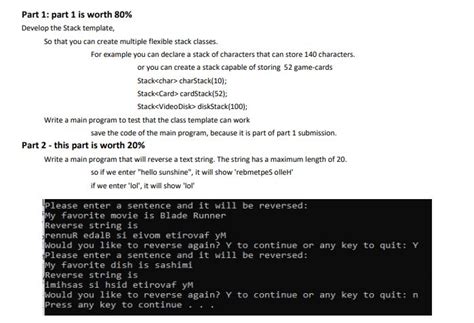 Solved Objectives Create A Stack Template Class In Computer Chegg