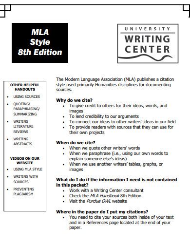 21 MLA Style Examples To Download