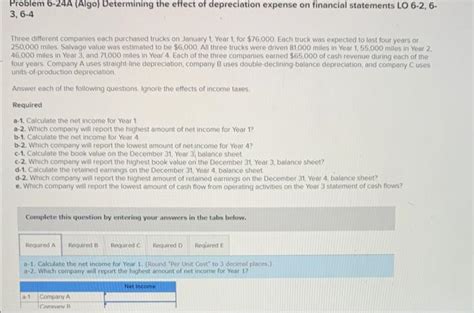 Solved Problem 6 24a Algo Determining The Effect Of