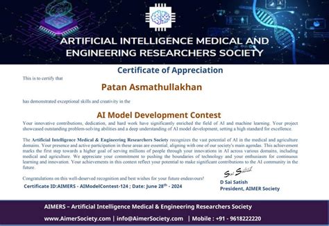 Finished Chatbot Project At Aimers Society Asmathulla Khan Patan Posted On The Topic Linkedin