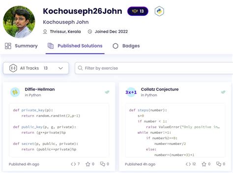 Kochousephjohn Exercism Python Day3ofcode Kochouseph John