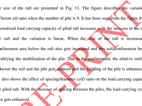 Is Showing The Load Settlement Response Of The Piled Raft For Various Pile Download Scientific
