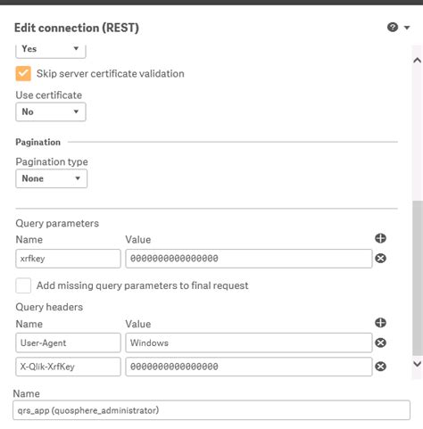 Connecting To The Qrs Api Using The Qlik Rest Conn Qlik Community