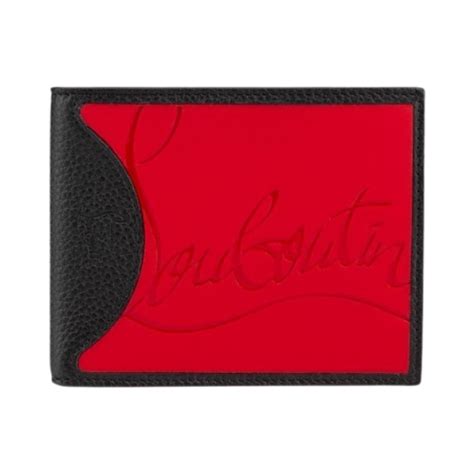 크리스찬 루부탱 쿨카드 카프 레더 카드 홀더 루비 Christian Louboutin Kream