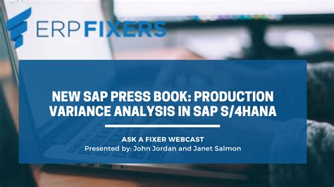 New Sap Press Book Production Variance Analysis In Sap S4hana