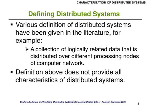 Ppt Characterization Of Distributed Systems Powerpoint Presentation
