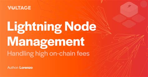 Lightning Node Management Handling High On Chain Fees