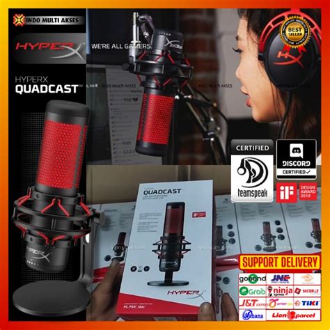 Jual Hyper X Quadcast Usb Microphone Condenser Gaming Mic Podcast