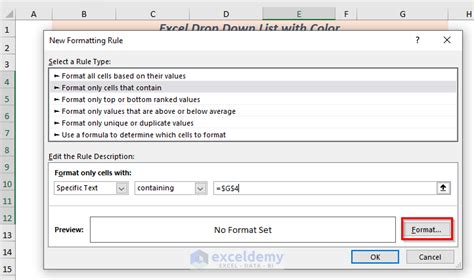 How To Create Excel Drop Down List With Color 2 Ways Exceldemy
