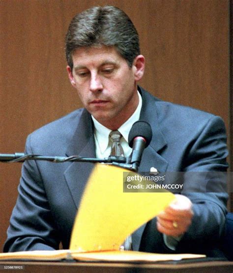 Los Angeles Police Detective Mark Fuhrman Examines His Testimony 14