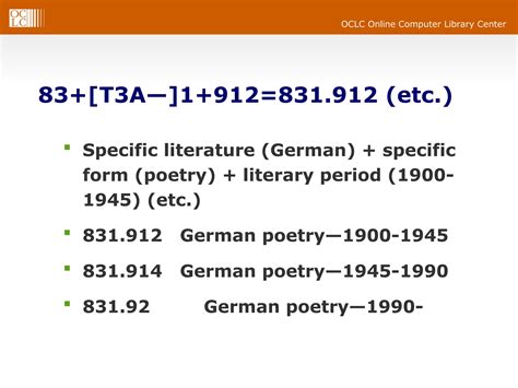 DDC Shelf Numbers DDC Number Building For Shelf Arrangement PPT