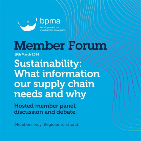 Bpma Member Sustainable Supplychain Bpma British Promotional