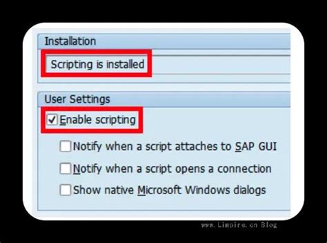 sap gui script 自动化操作实践（一）：前言准备 昨夜小楼技术博客 技术性打酱油