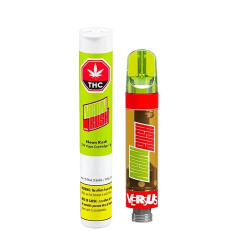 Versus Neon Rush Vape Cartridge Sativa 1g Canna Cabana Lowest Price