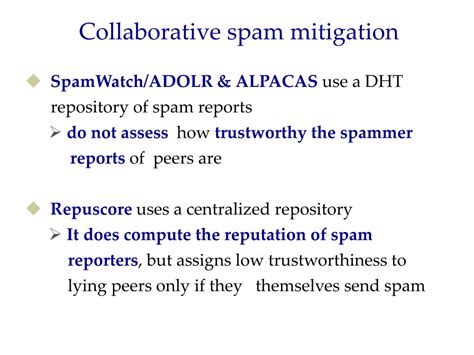 Ppt Socialfilter Collaborative Spam Mitigation With Social Trust Powerpoint Presentation Id
