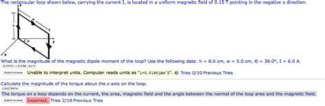 solved the rectangular loop shown below carrying the