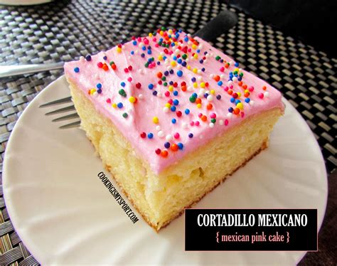 Cortadillo Mexicano Mexican Pink Cake Cooking Is My Sport