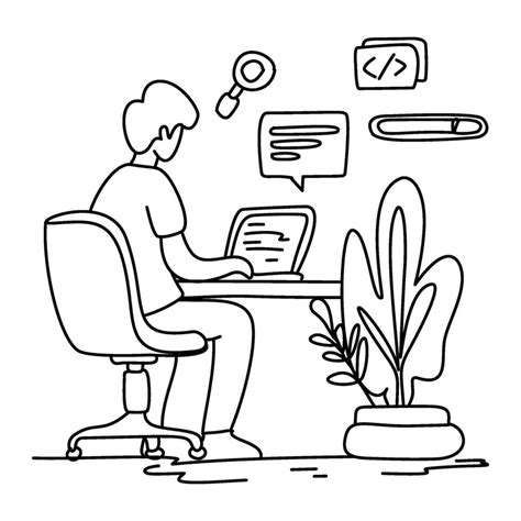 male programmer working online coding website interface on laptop