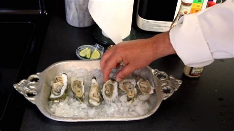 Raw Oysters On The Half Shell Recipe Youtube