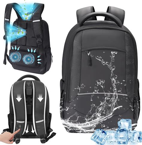 Pangtiku Travel Laptop Cooling Backpack For Men Sweat