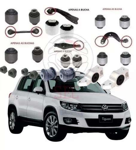 Kit 20 Buchas Da Suspensao Dianteira E Traseira Tiguan Parcelamento Sem Juros