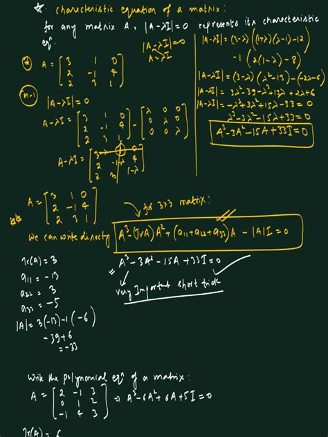 Matrices And Determinants L 04 Class Notes Transpose Of Matrix Pdf