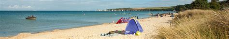 Swanage Beach And Studland Beach In The Isle Of Purbeck