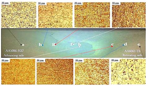 The Microstructures Of The Welded Sample Under Different Welding