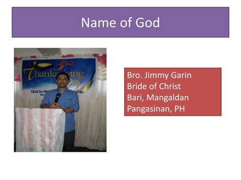 Name Of God Ppt Free Download