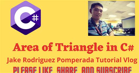 Free Programming Source Codes And Computer Programming Tutorials Area Of Triangle In C