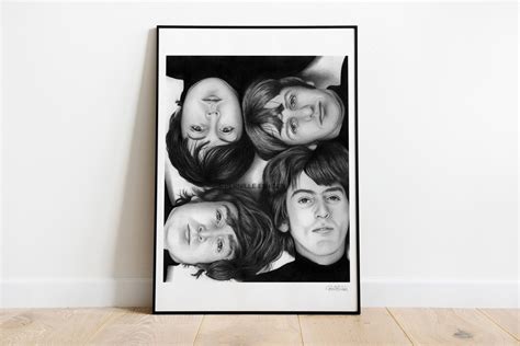 Beatles Art Poster Print Beatles Artwork Beatles T Beatles Poster