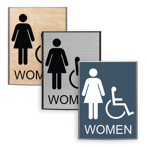 Womens Accessible Restroom Sign 8x6 Wfp33rr4
