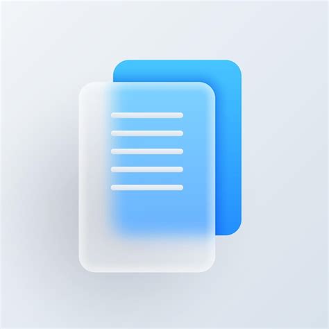 Premium Vector Documents And Files Modern Glassmorphism Icon