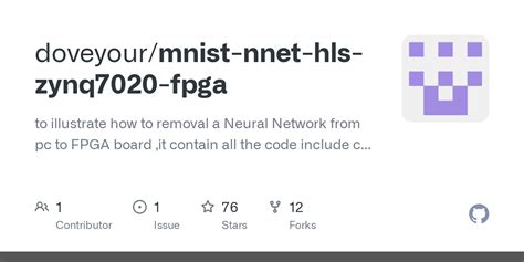 Github Doveyourmnist Nnet Hls Zynq7020 Fpga To Illustrate How To