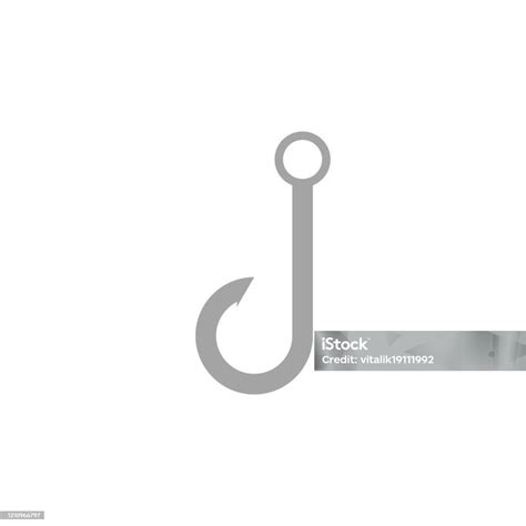 낚시 후크 벡터 고립 된 그림 피쉬 후크 플랫 아이콘입니다 가시에 대한 스톡 벡터 아트 및 기타 이미지 가시 갇힌 강 Istock
