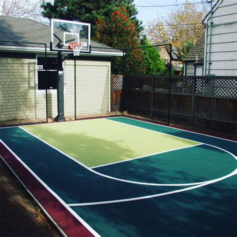 Backyard Basketball Court All Living Design
