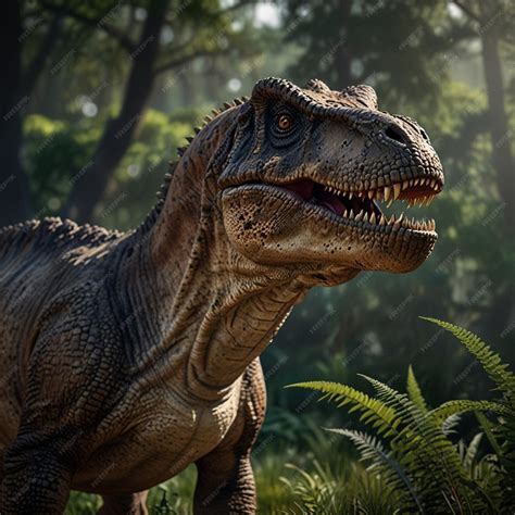 Majestic Prehistoric Tyrannosaurus Rex Roaring In The Wild Created With