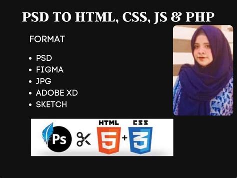 Do Conversion From Psd To Html Css Js And Php By Mashal1214 Fiverr