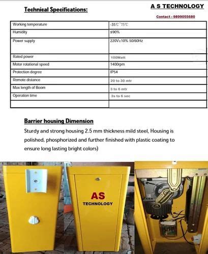 Optical Sensor Rfid Reader With Boom Barrier Installation Work At Rs