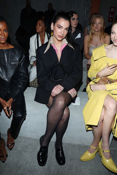Dua Lipa Dons Daring Sheer Dress And 6 Inch Heels At Gcds Milan Show