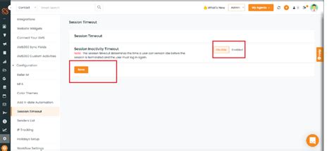 Session Activity Timeout Setting Insuredmine Crm Optimize And Grow