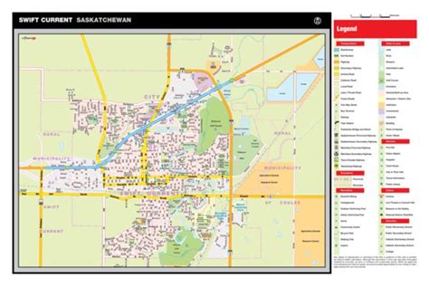 Swift Current Sk Map By Mapmobility Corp Avenza Maps