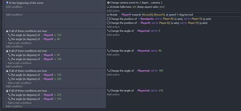 Trying To Get Sprite To Snap To Specific Angles Help How Do I Gdevelop Forum