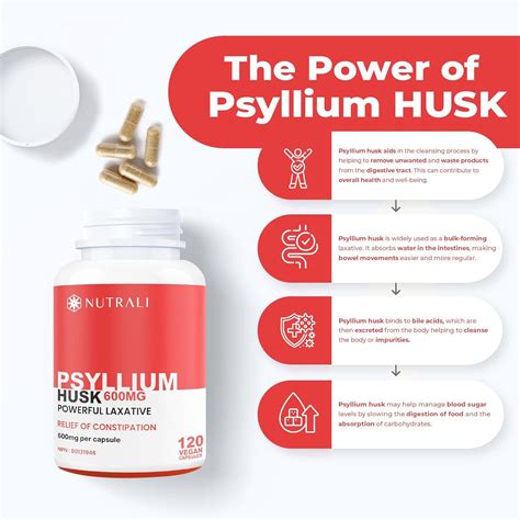 New Ultra Strength Psyllium Husk Fiber Capsules 600mg Pure Psyllium