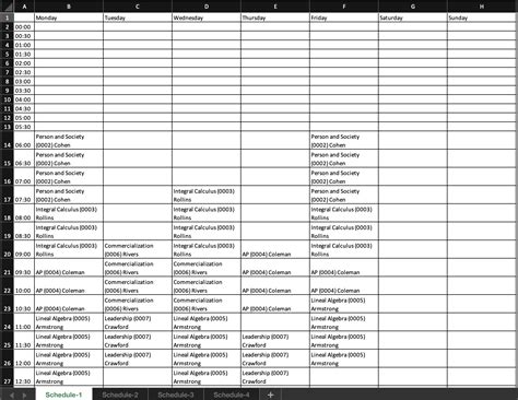 GitHub Rphee Schedule Maker