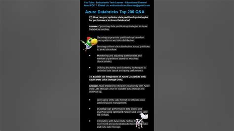 mastering azure databricks interview questions part 39 youtube