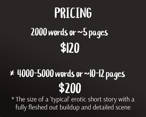 Customized Erotic Fiction Story Commissions NSFW Story Personalized Erotic Story Write Erotic
