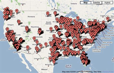 United States Of Starbucks The Map Above Shows The Locatio… Flickr